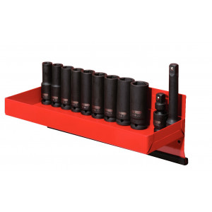 Présentoir de douilles longues à chocs 1/2'', 12 à 22 mm KS Tools | 515.0612