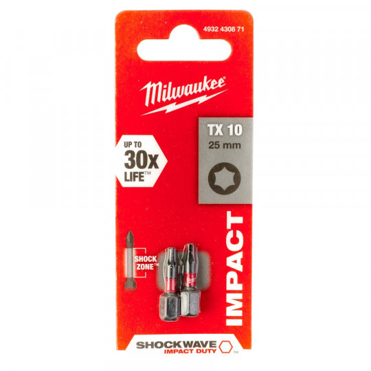 Embouts de vissage pour visseuses à chocs Shockwave TX 30 x 25 mm - 2 ...