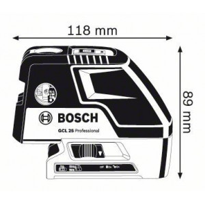 GCL 25 | Laser Bosch pro 5 points GCL 25 + coffret L-BOXX | 0601066B00 | Outillage Bosch ...
