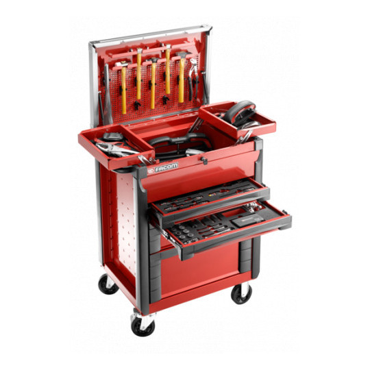 Servante d'atelier Facom + Composition outillage carrosserie (3 tiroirs ...