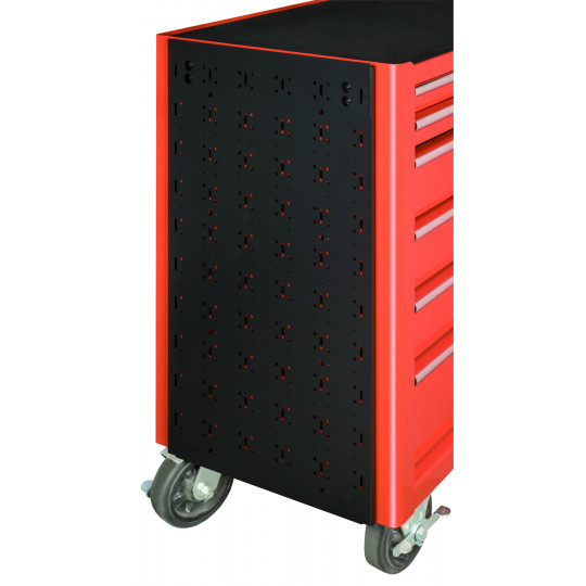 Plateau latéral métallique avec fentes