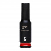 DOUILLE SHOCKWAVE 1/4" HEX LONGUE 6 MM - Clip brochable