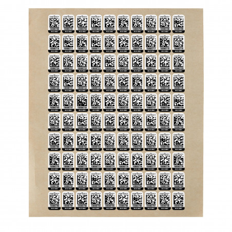 AIDTLM - Grande étiquette QR CODE ONE-KEY™ large pour surface ...