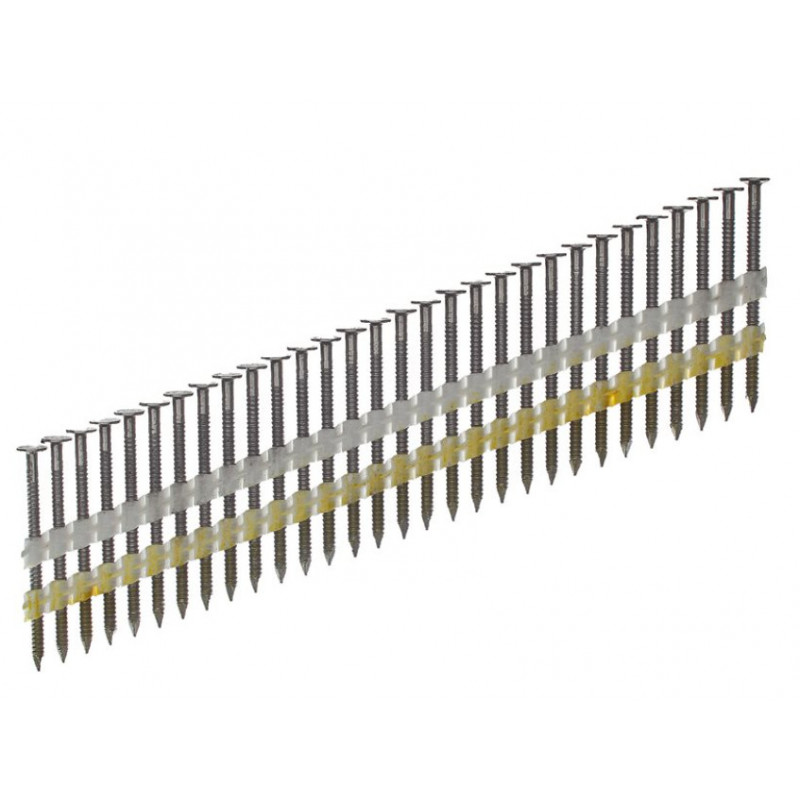 BOITE DE 1750 CLOUS 20° 7.4x2.8/75MM RS GALVA - Carton