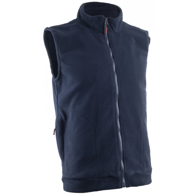 Gilet - POLAIRE - Polaire 100% PES - 340g/m2 - Marine (délai de livraison plus long ...