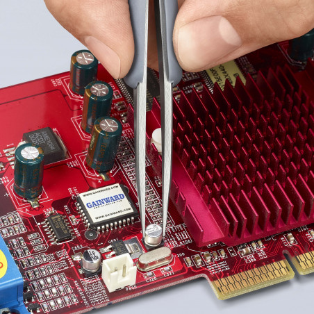 Brucelle de précision en Inox avec isolation plastique ESD - Pointes ...