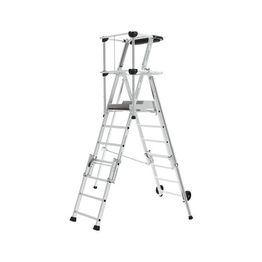 Plates-formes Sherpascopic garde-corps repliable 4 à 6 marches Tubesca ...