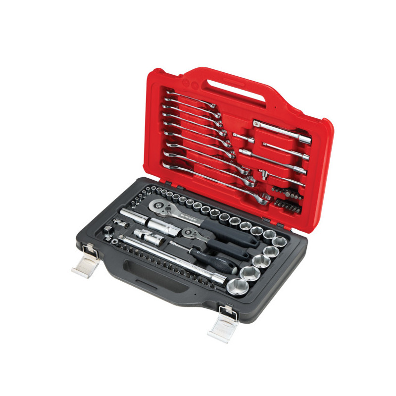 Coffret de clés et douilles à cliquet Facom 1/2", 1/4" 82 pièces ...